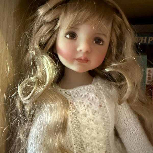 Custom Doll WIG for Smart Dolls- Heat Safe -tangle Resistant- 8.5" Head ...