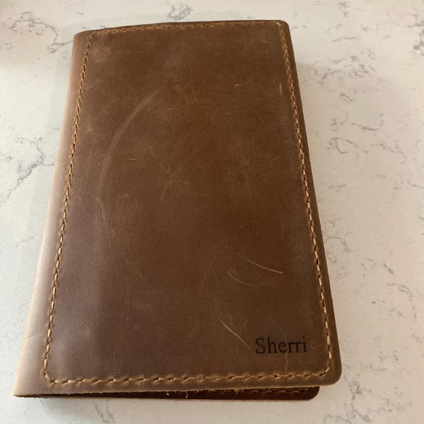 Handmade 4x6 Top Bound Notebook Cover, Vintage Leather Journal Cover ...