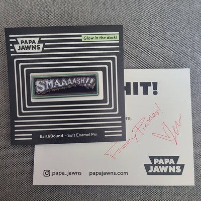 Earthbound SMAAAASH Glow-in-the-dark Soft Enamel Pin Video Game ...