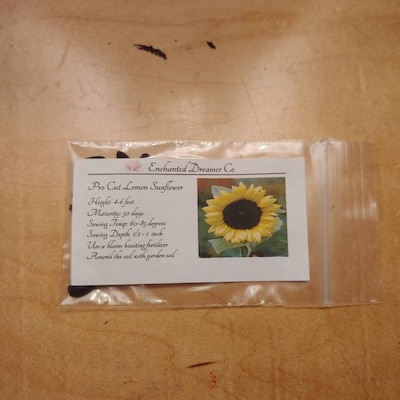 Pro Cut Lemon Sunflower Seeds, Helianthus Annuum HA1120 - Etsy