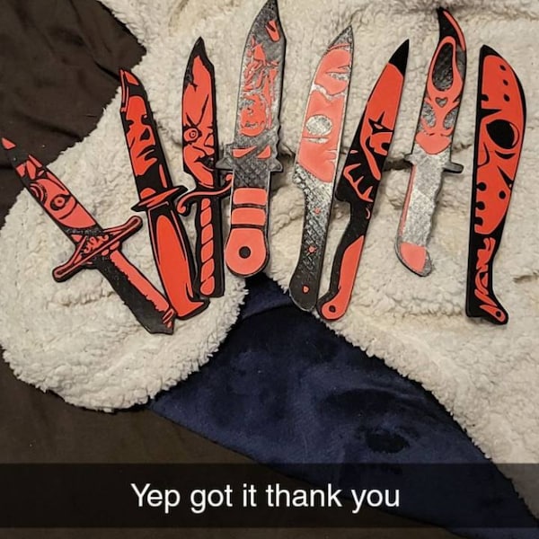 Horror Set Splatter White! Plastic 8 Pieces Ghostface,chucky, Freddy ...