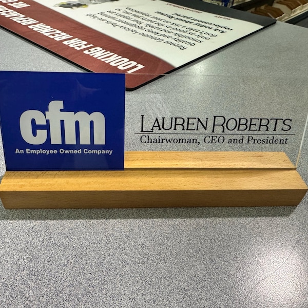 Custom Wood Desk Accessories, Phd Graduation Gift, Modern Desk Name ...