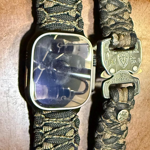 Personalized Paracord Watch Band for Apple Watch Series 1, 2, 3, 4, 5 ...