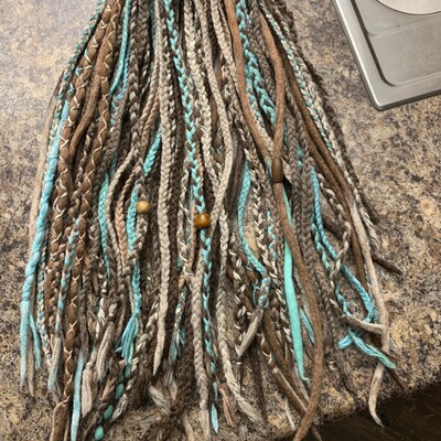 Wool Dreadlock Extensions, Arctic Tundra - Etsy