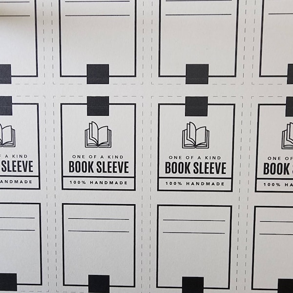 PRINTABLE Book Sleeve Tags - Digital PDF - Fold Over + Hang Tags for ...