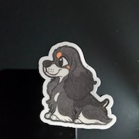 American Cocker Spaniel Sticker || Chibi Puppy Dog, Vinyl, Hand Drawn ...