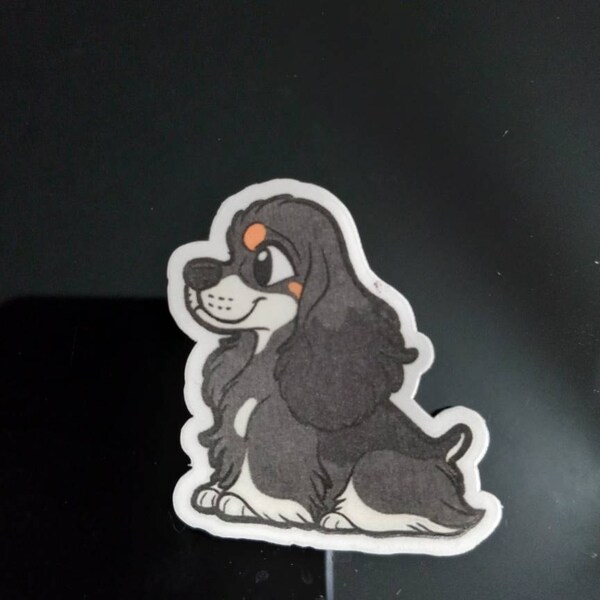 American Cocker Spaniel Sticker || Chibi Puppy Dog, Vinyl, Hand Drawn ...