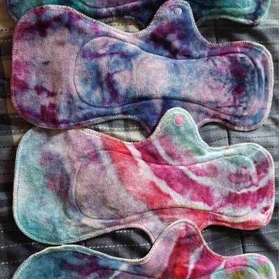 Set of THREE 'fluff Folds' Interlabial Pads assorted Colourways - Etsy