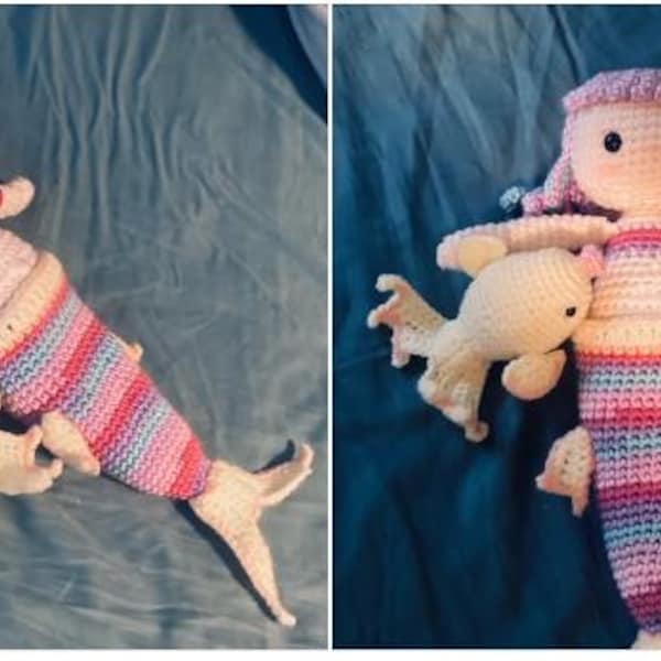 Water Sprite - Critter Stitch Crochet Pattern / Amigurumi Mermaid PDF ...