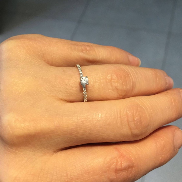 Diamond Unique Design Ring Wedding Ring Couple Rings Delicate Ring ...