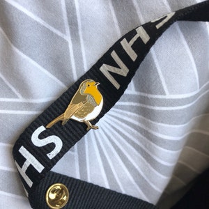 Robin Enamel Pin Gold Robin Pin Robin Lapel Pin British | Etsy