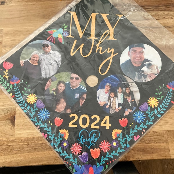 Custom Printed Graduation Cap Topper With Your Photos - Etsy