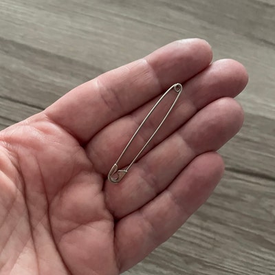 Sterling Silver 925 Safety Pin Bracelet Punk Goth Charm Safety Pin ...