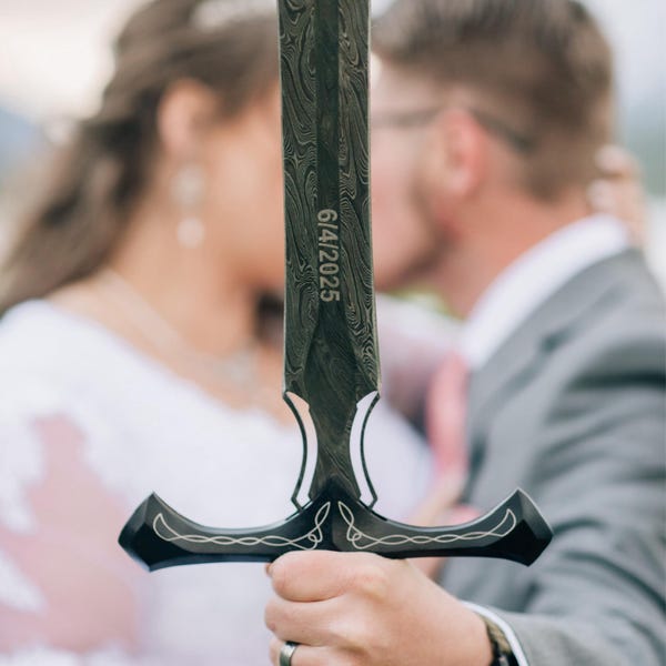 Handmade Damascus Steel Sword – Viking Sword, Personalized Gift for Him ...