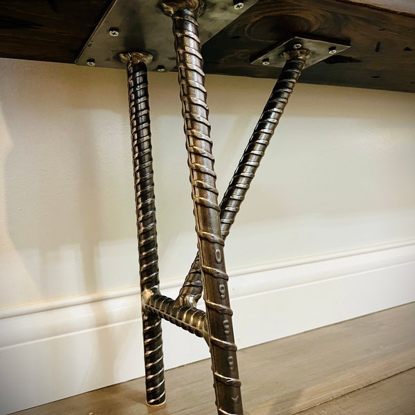 Twisted 1/2 Rebar Hairpin Leg 4 Pc. Set Coffee Table Legs, Metal Table ...