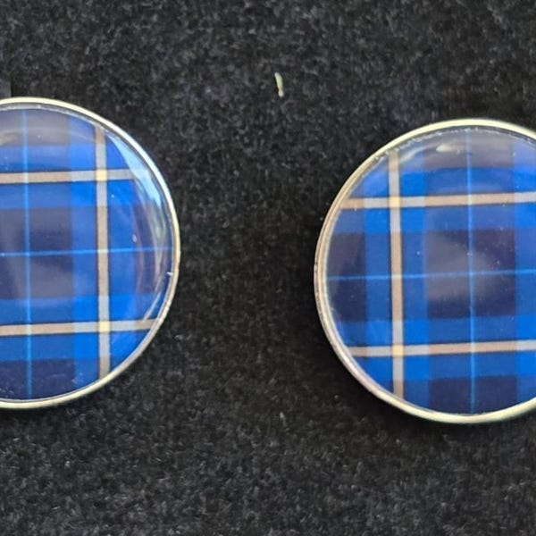 Custom Tartan Cufflinks. Scottish Wedding Jewellery. Personalised Clan ...