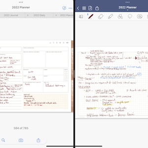 Digital Planner Goodnotes Planner UNDATED REUSABLE Any Year - Etsy