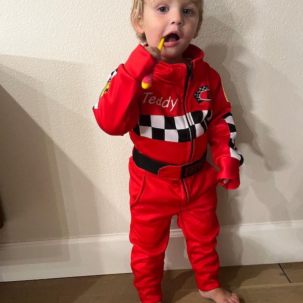 Kids Car Racing Suit, Driver Racing Suit, Pilot Suit, Baby Race Suit ...