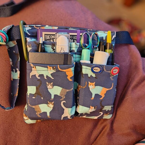 DIY Utility Belt With Pockets and Buckle Closure Made With Home Decor ...