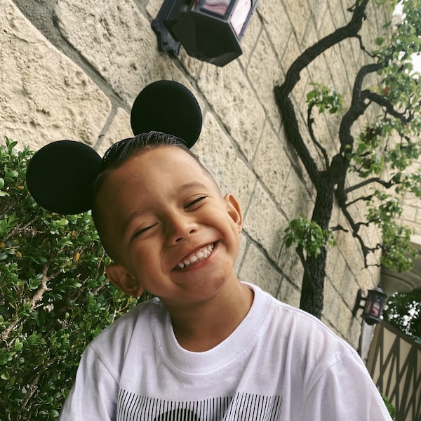 Mouse Ears for Men and Boys | Black Felt Mouse Ear Headband | Black ...