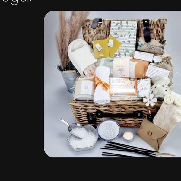 Large Wellness HAMPER Gift Box Pamper Spa Kit Unwind Relax De-stress ...
