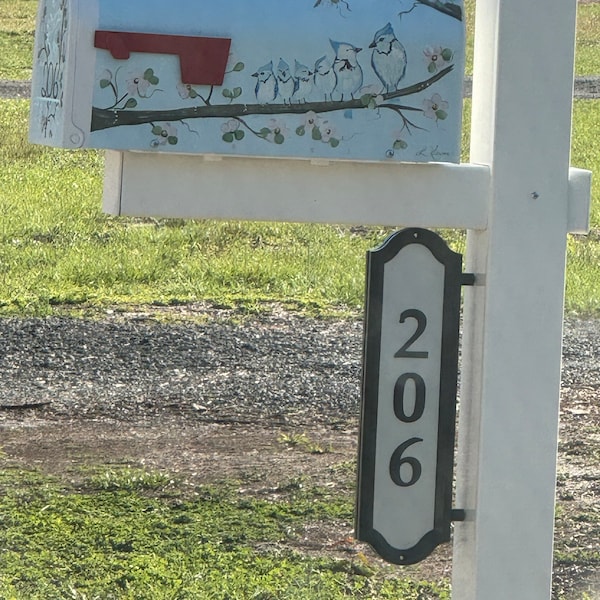 Colorful Mailbox, Whimsical Mailboxes, Bold Garden Art, Painted ...