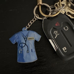 Personalized Police Bulletproof Vest Keychain Gift for Police, Police ...