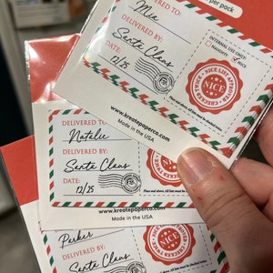 Official Santa Labels, Santa Claus Label, Gift Tag Stickers ...