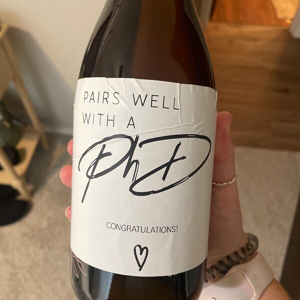 DIY Template Engagement Wine Label, Gift for Bride Couples, Pairs Well ...