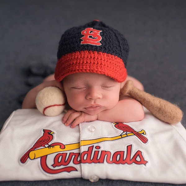 Newborn Baby ST LOUIS CARDINALS Baseball Cap, Hat, Custom Made - Etsy