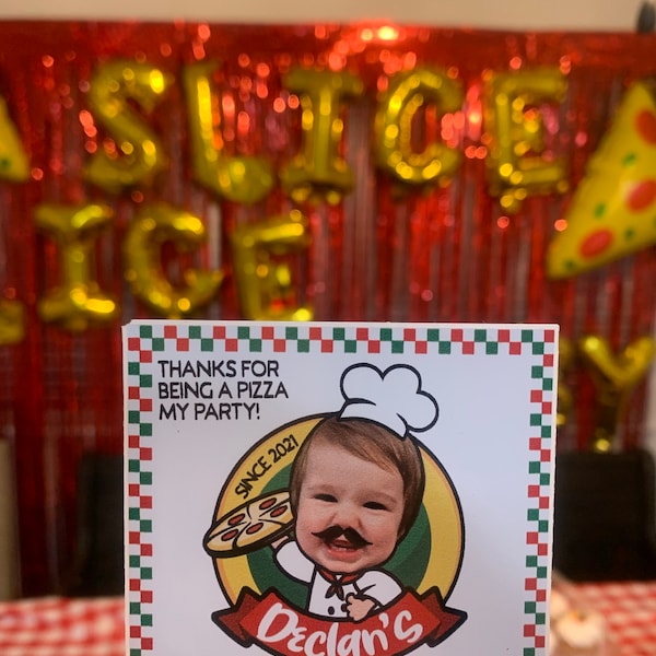 Pizza Box Printable Label, Pizza Birthday Party, Italian Birthday Party ...