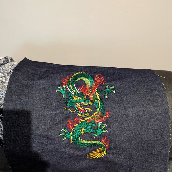 Dragon in Flame - Machine Embroidery Design- Chinese Dragon Embroidery ...