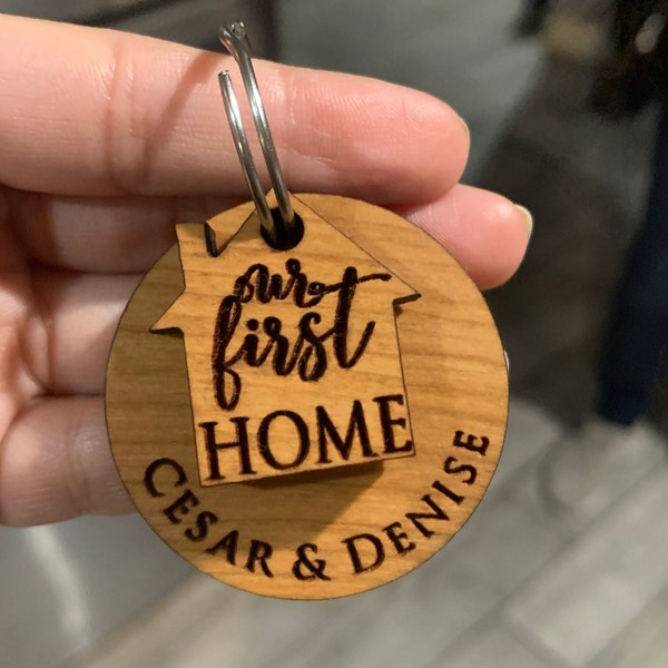 Personalized New Home Key Chain/welcome Home Keychain/our First Home ...