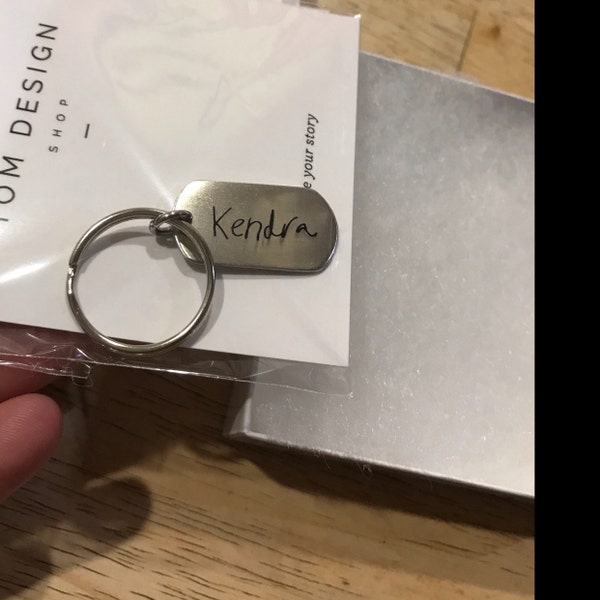Handwriting Keychain - Signature Keychain, Custom Handwriting Keychain ...