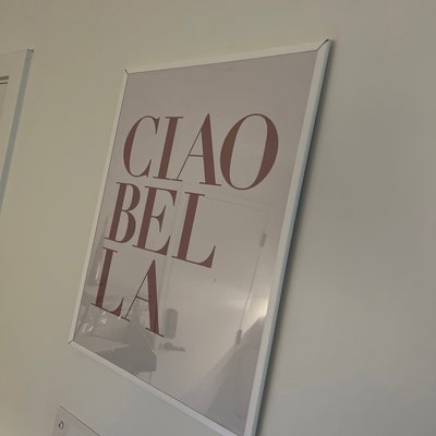 Fashion Print, Ciao Bella Sign, Fashion Wall Art, Home Wall Decor ...