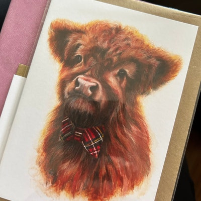 The Lumberjack greeting Card Highland Cow Card Scottish Highland Cow ...