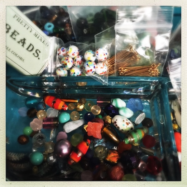 End of the Day Vintage Glass Bead Chain "kit" - Etsy
