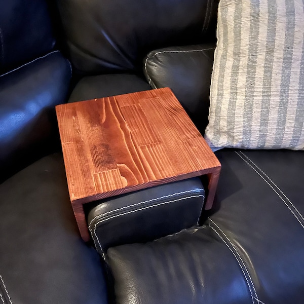 Modern Wood Armrest Table, Simple and Functional Couch Tray, Sofa Arm ...