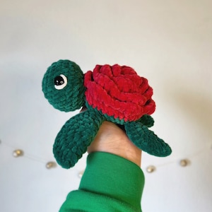 Rose Turtle Crochet Pattern PDF Download, Beginner Friendly Amigurumi ...