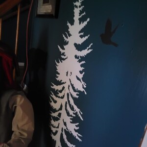 Wall Decal Corner Tree Decal - Etsy