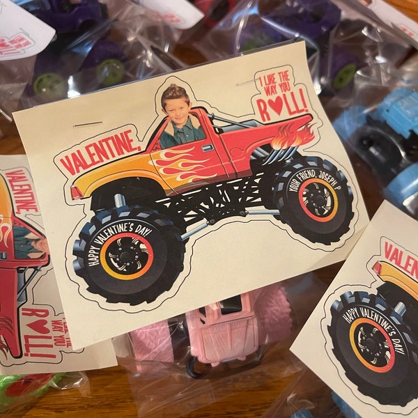 Monster Truck Valentine's Day Card, Monster Truck Valentine Card ...