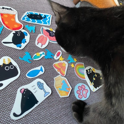 Summer Cat Sticker Bundle / Sticker Pack / Hydroflask Stickers / Vinyl ...