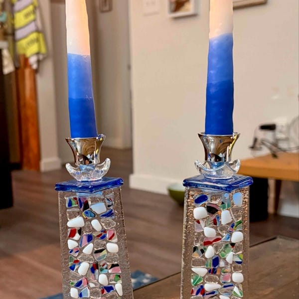 Royal Wedding Shards Dripping Plate, Jewish Chuppah Shards Candle Tray ...