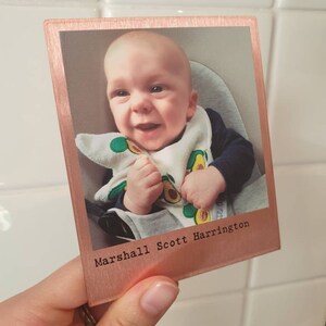 Personalised Solid Copper Photo Print - Etsy