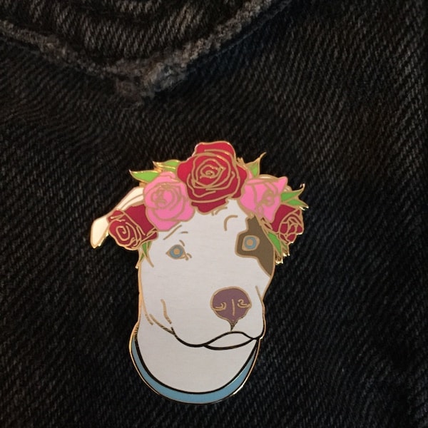 Dog Enamel Pin - Gift for Dog Lover - Valentines Day Gift for Her - Etsy