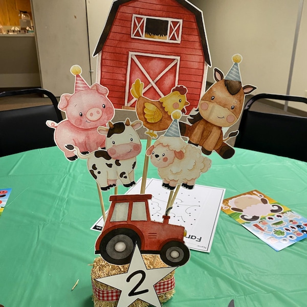 Cute Farm Clipart, Farm Animals Watercolor Digital Clipart, Farm ...