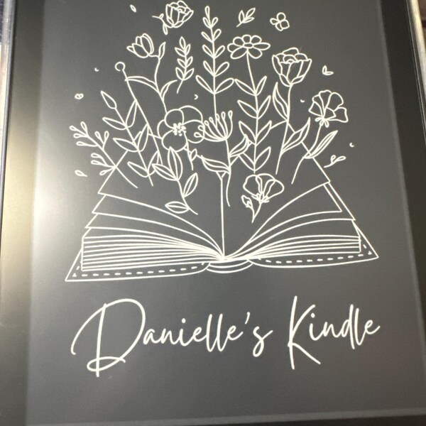 YOUR NAME Personalized Kindle Lock Screen, Book of Flowers Wallpaper ...