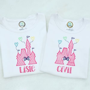 Quick Bean Stitch All Embroidery Character Inspired Miss Mouse Castle ...