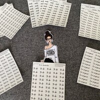 HANDWRITTEN Clear or Matte Word Planner Stickers , Transparent ...