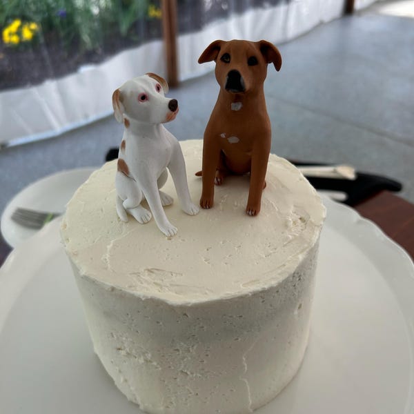 Personalized Custom Dog Wedding Cake Topper, Pet Caketopper, Pets ...